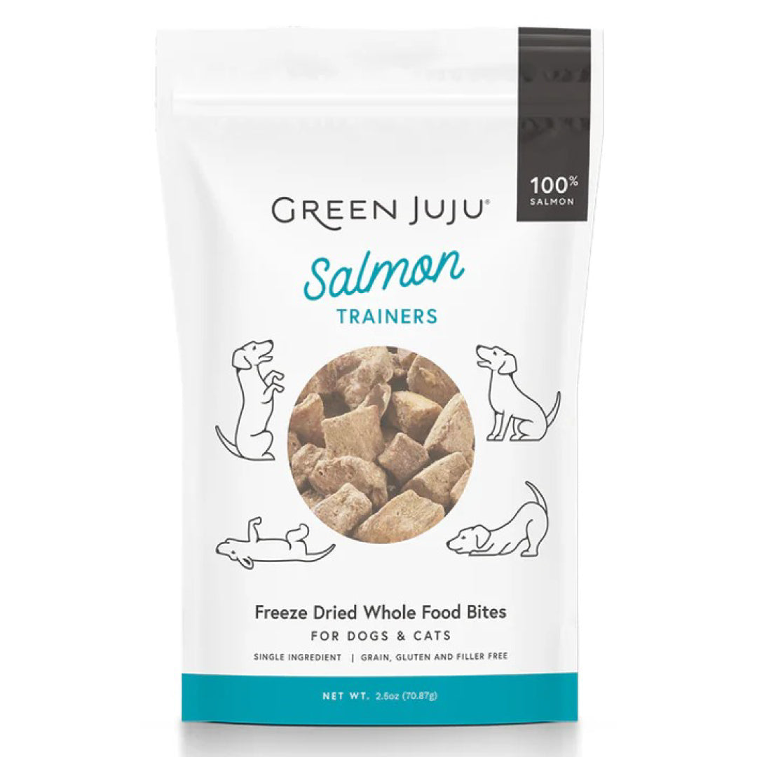 Green Juju Salmon Trainers 2.5oz | Whole Food Bites – TAILSTORE