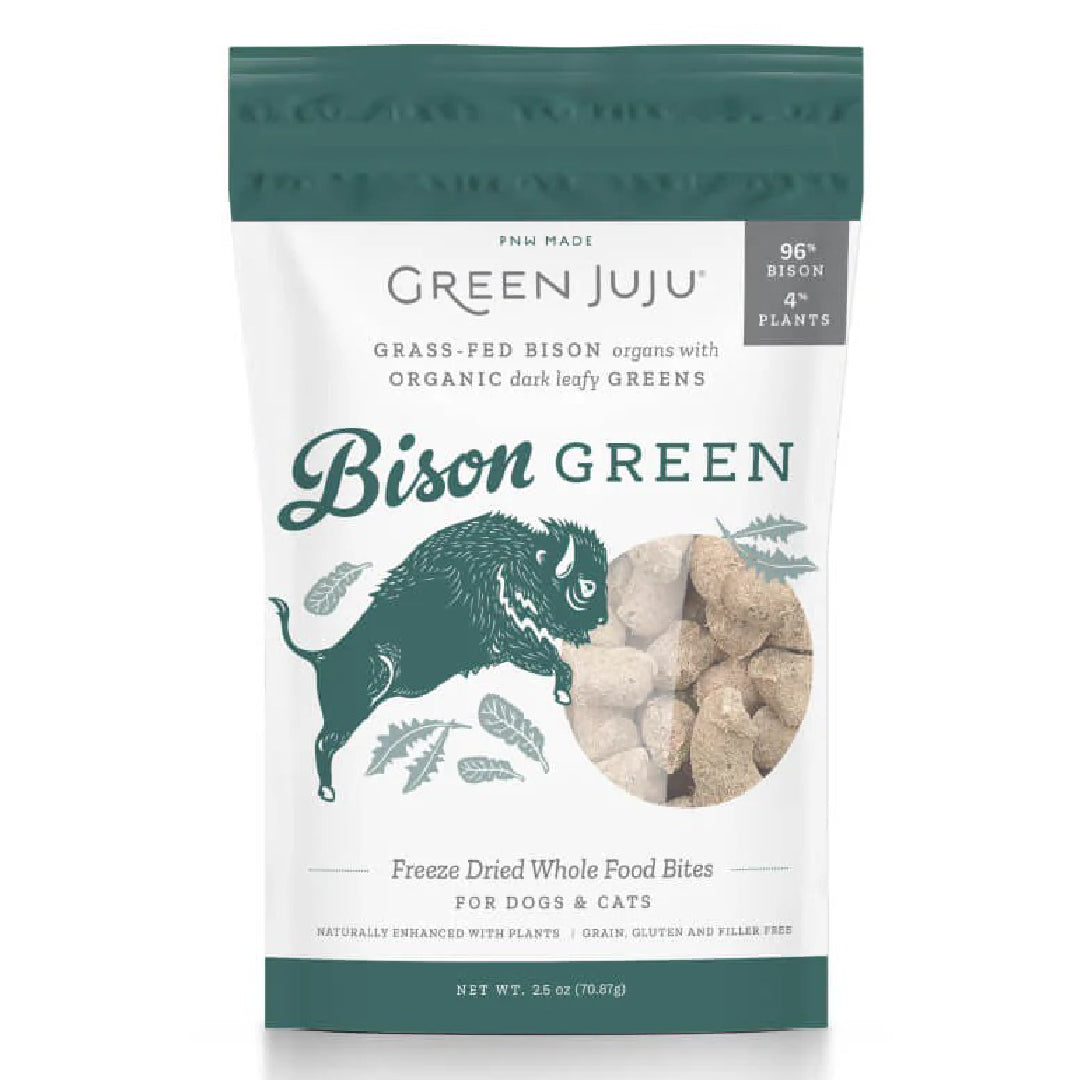 Green Juju Bison Green 3oz | Whole Food Bites – TAILSTORE